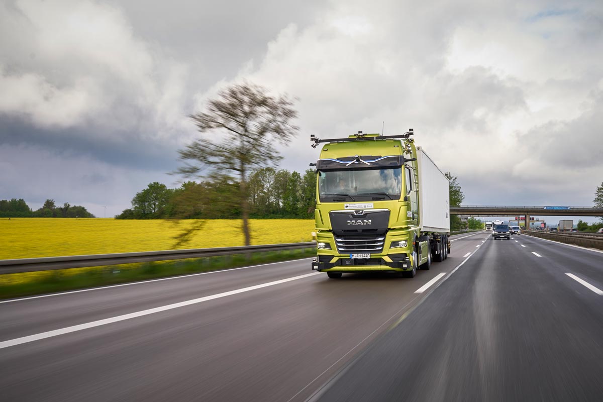 MAN: First autonomous truck on the motorway